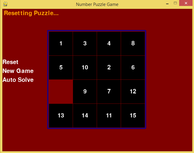 Simple Number Puzzle Game in Python Free Source Code | SourceCodester